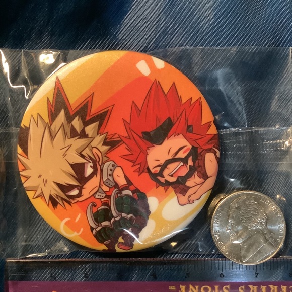 MHA | Accessories | Cute My Hero Academia Bakugou Kirishima Bakugo Pin ...